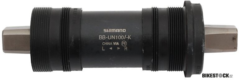 osa SHIMANO BB-UN100 BSA 73x122mm, čtyřhran, bez šroubů v krabičce ...
